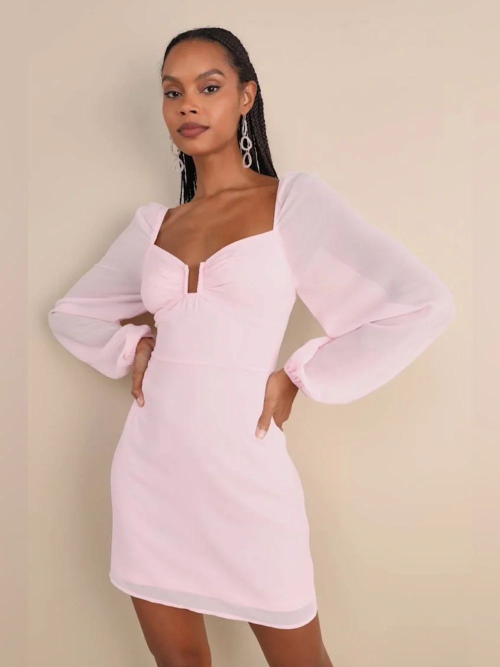 Lulus | Dresses | Y2k Lulus Blush Pink Sweetheart Mini Dress With Sheer ...